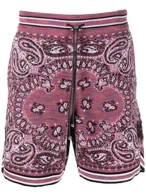 Amiri Paisley Shorts For Men