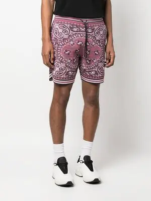 Amiri Paisley-print Track Shorts