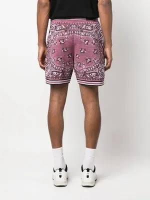 Amiri Paisley-print Track Shorts