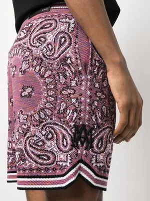 Amiri Paisley-print Track Shorts