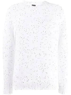 Lorena Antoniazzi Sequin Detailing Sweater - White