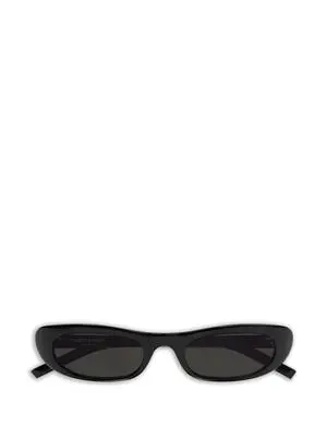 Saint Laurent Oval-frame Sunglasses - Black