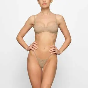SKIMS Scoop Bralette | Black | 2xs | Fits Everybody Lace Clay