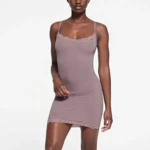 SKIMS Slip Dress | Black | 2xs | Fits Everybody Lace Zinc