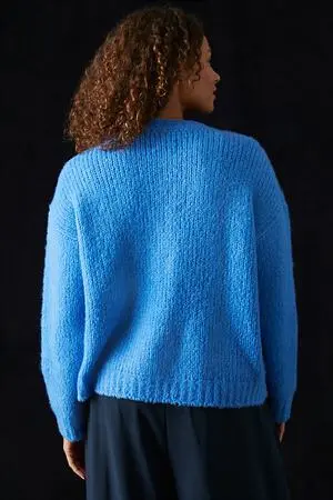 Maeve Bunny Slope Cardigan Sweater - Blue