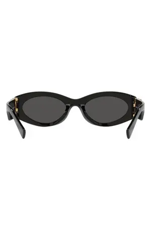 Miu Miu 54mm Rectangular Sunglasses - Black