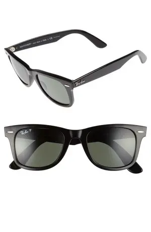Ray-ban 50mm Wayfarer Ease Polarized Sunglasses - Black