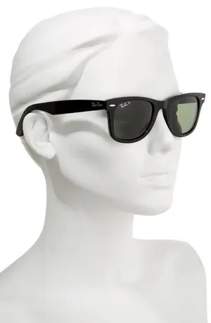 Ray-ban 50mm Wayfarer Ease Polarized Sunglasses - Black