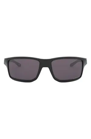 Oakley Gibston 61mm Wrap Sunglasses - Black