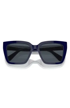 SWAROVSKI 54mm Square Sunglasses - Blue