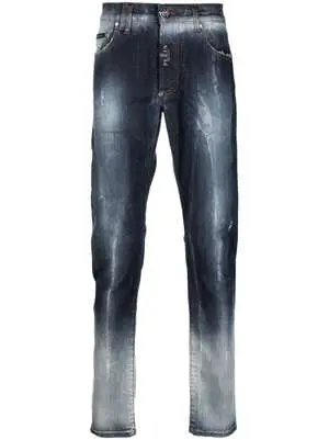 Philipp Plein Button Detailed Jeans For Men