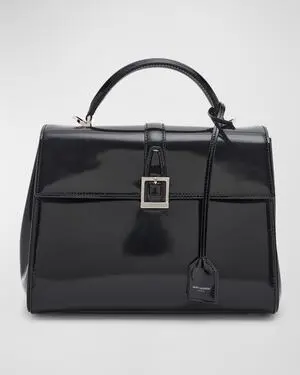 Saint Laurent Le Fermoir Top Handle Bag - Nero | Editorialist