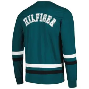 Tommy Hilfiger Midnight /black Philadelphia Eagles Nolan Long Sleeve T-shirt - Green