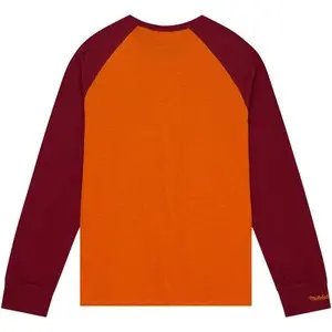 Mitchell & Ness Virginia Tech Hokies Legendary Slub Raglan Long Sleeve T-shirt - Orange