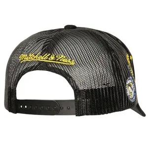 Mitchell & Ness Pittsburgh Penguins Times Up Classic Script Cord Trucker Adjustable Hat