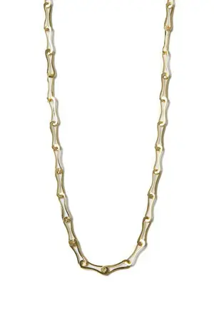 Argento Vivo Paper Clip Chain Necklace - Gold