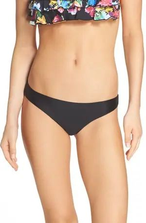 PQ Ruched Bikini Bottom - Midnight