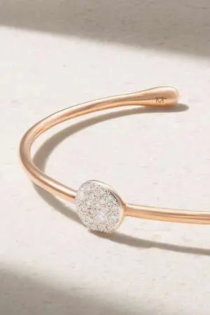 Pomellato Sabbia Rhodium-plated Diamond Cuff