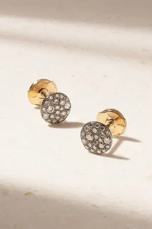 Pomellato Sabbia 18-karat Rose Diamond Earrings - Gold