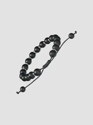 JAN LESLIE Agate Beaded Cord Bracelet