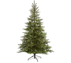 NEARLY NATURAL 7' North Carolina Spruce Christm As Tree - One-color