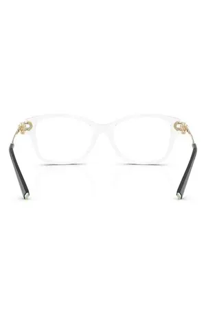 Tiffany & Co. 53mm Rectangular Eyeglasses - Crystal/demo Lens