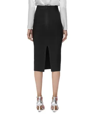 Herve Leger Icon Bandage Pencil Skirt - Black