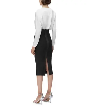 Herve Leger Icon Bandage Pencil Skirt - Black