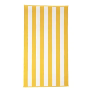 KASSATEX Cabana Stripe Beach Towel - Yellow