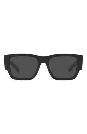 Prada Prada 55mm Square Sunglasses Black