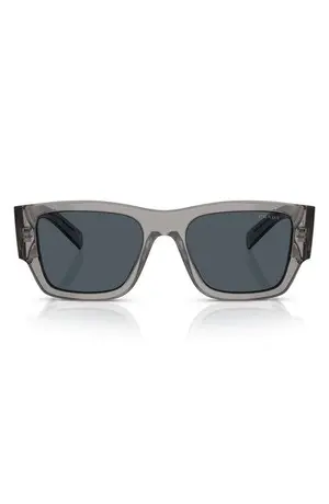 Prada 55mm Square Sunglasses - Dark Grey