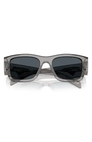Prada 55mm Square Sunglasses - Dark Grey