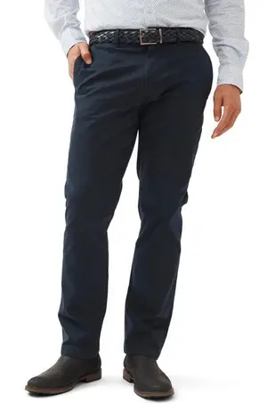 Rodd & Gunn West Cape Regular Stretch Flat Front Trousers - Denim