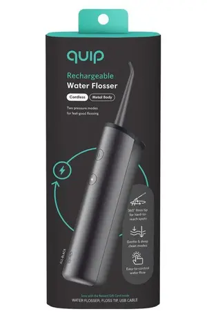 QUIP Rechargeable Water Flosser - Black