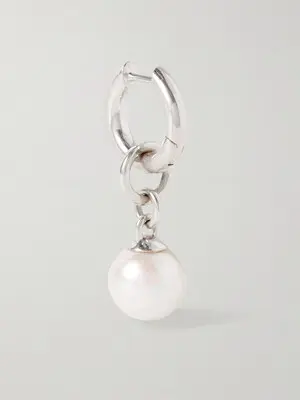 MAOR M. Cohen Tisha Sterling Single Hoop Earring With Pearl