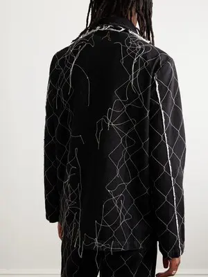 AIREI Embroidered Denim Jacket