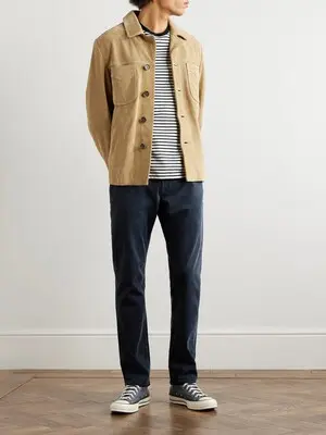 FRAME L'homme Slim-fit Stretch Trousers - Blue