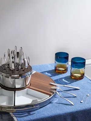 Christofle Mood Party -plated Flatware Set With Case