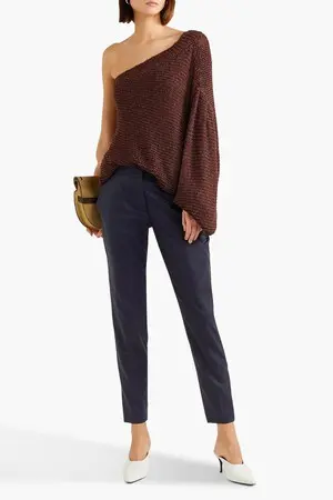 Stella McCartney Vivian Wool-twill Tapered Pants - Midnight Blue