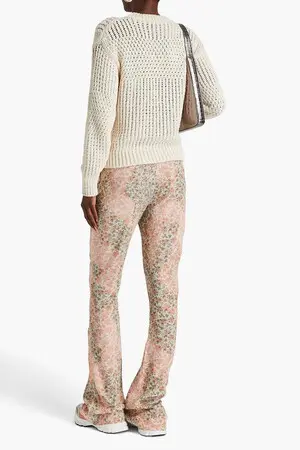 Acne Studios Crocheted Cotton Sweater - Ecru