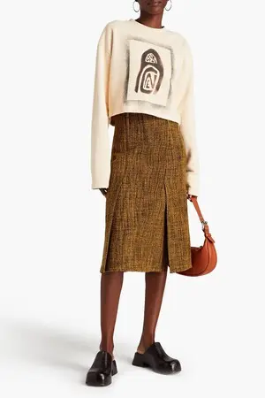 Acne Studios Fabini Cropped Printed Sweatshirt