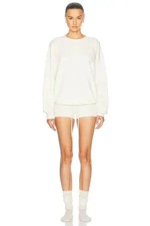 Eterne Oversized Crewneck Sweatshirt - Cream