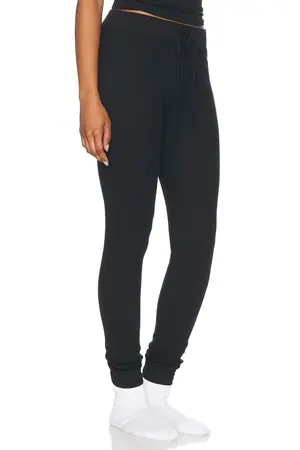 Eterne Thermal Drawstring Pant - Black