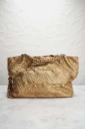 Chanel Ca D'oro Metallic Tote Bag
