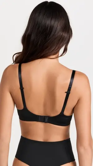Natori Liquid Balconette Push-up Bra - Black