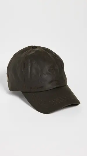 Barbour Wax Sports Cap - Olive