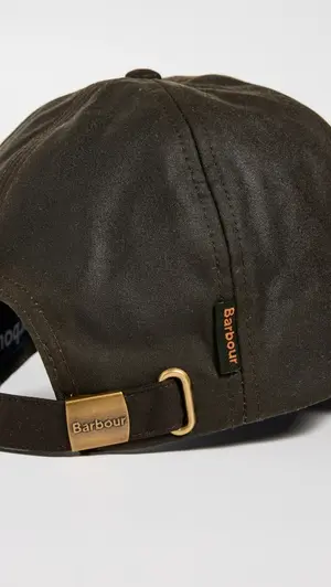 Barbour Wax Sports Cap - Olive