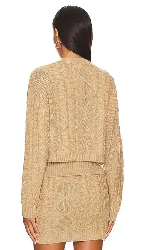 CAMILA COELHO Carmen Cropped Cable Crew