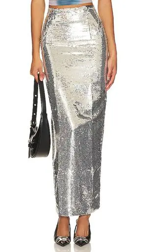 KIM SHUI Paillette Maxi Skirt