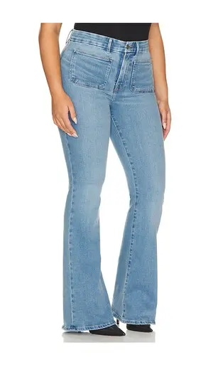 Good American Good Legs Flare Jeans - Indigo656